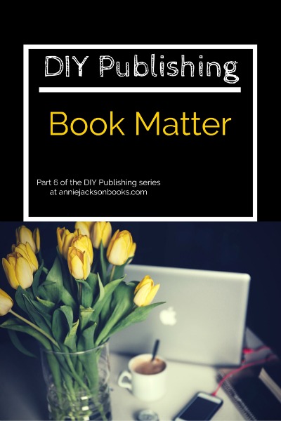 DIY Book Front Matter and Back Matter | Numinous Productions