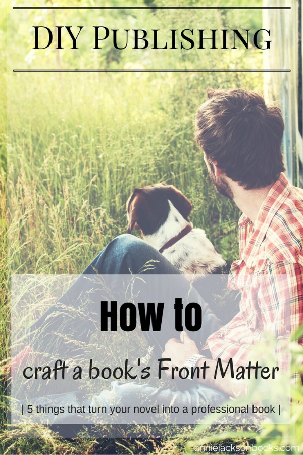 DIY Book Front Matter and Back Matter | Numinous Productions