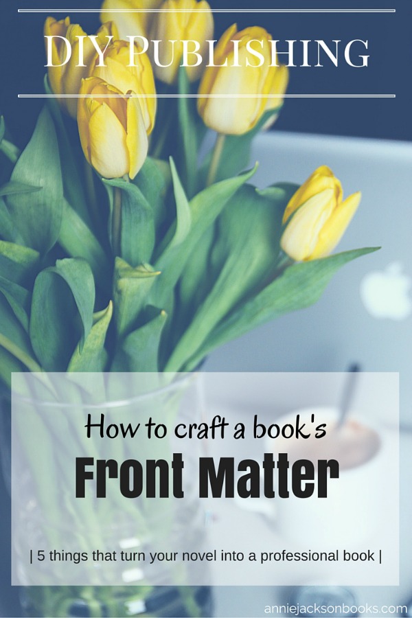 DIY Book Front Matter and Back Matter | Numinous Productions